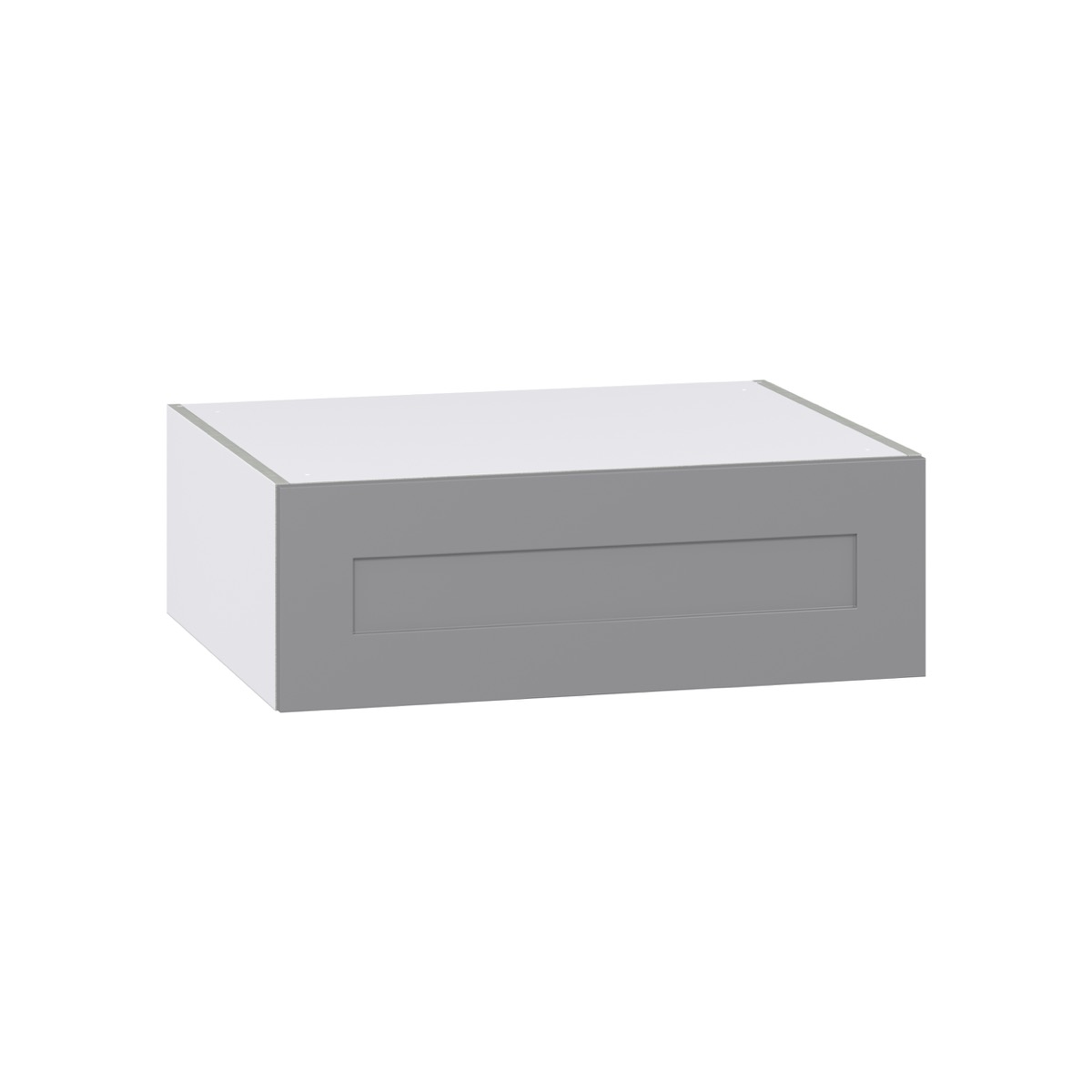 30 in. W x 24 in. D x 10 in. H Bristol Slate Gray Shaker Assembled Deep ...