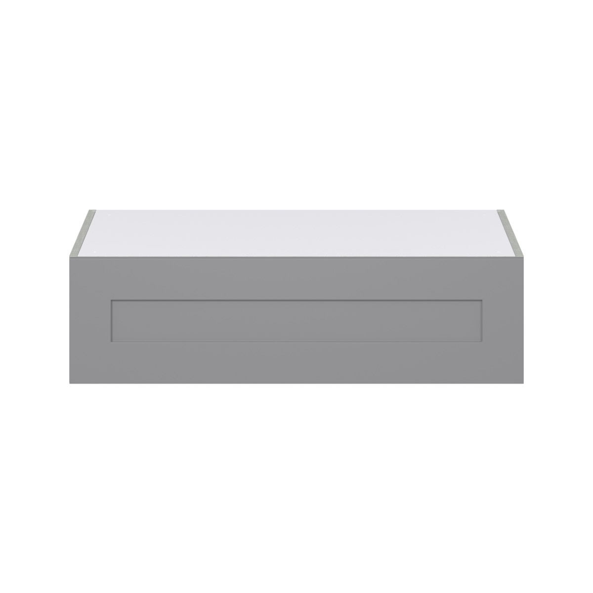 36 in. W x 24 in. D x 10 in. H Bristol Slate Gray Shaker Assembled Deep ...