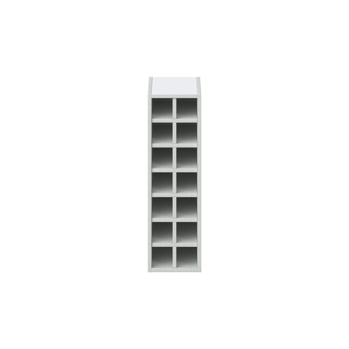 Bright White Assembled Wall Wine Rack Kitchen Cabinet (9 in. W x 30 in ...