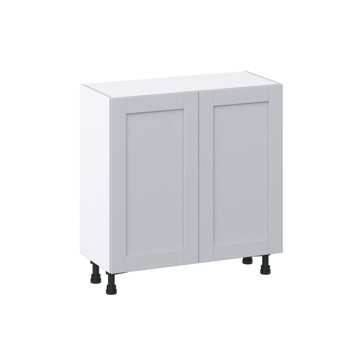 33 in. W x 14 in. D x 34.5 in. H Cumberland Light Gray Shaker Assembled ...