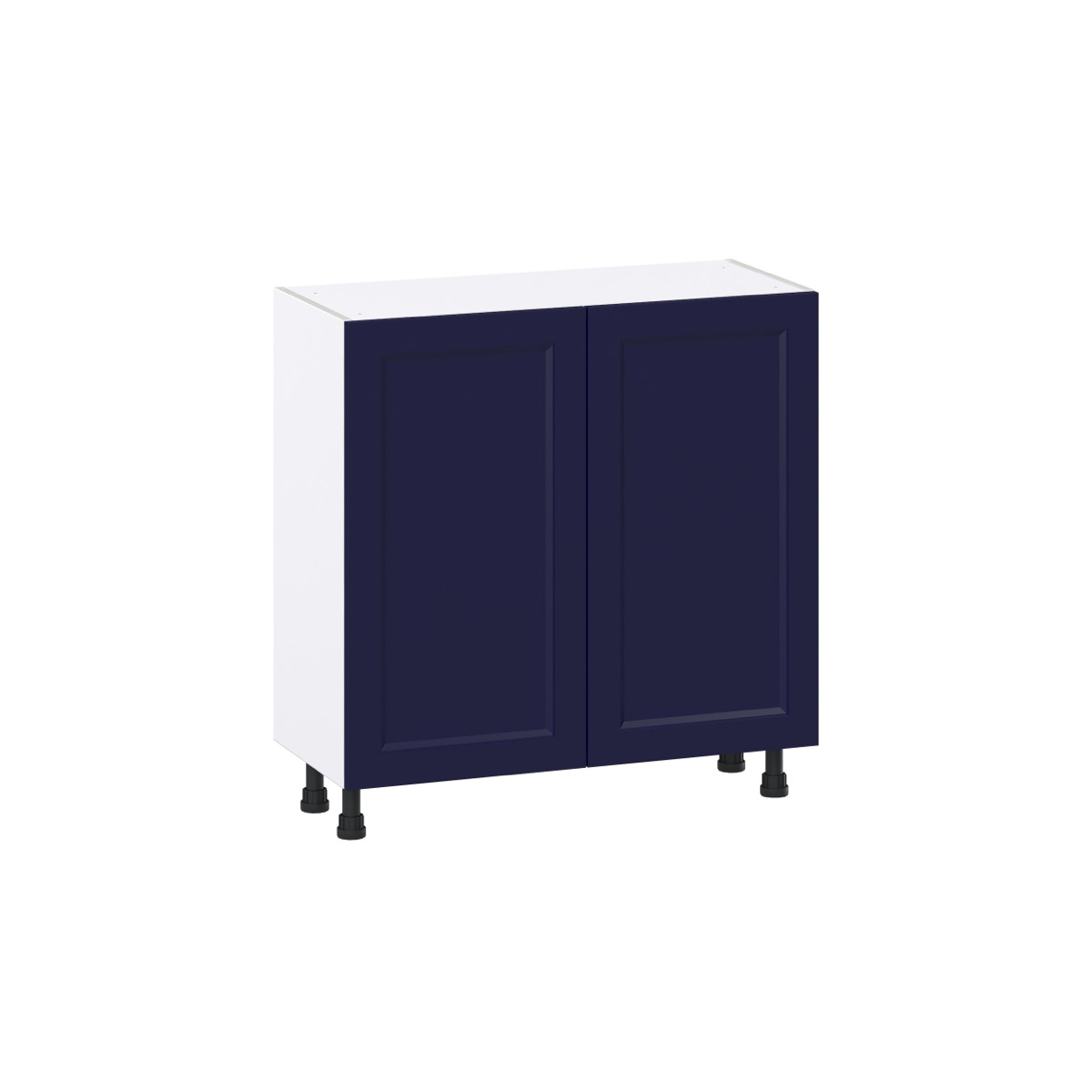 33 in. W x 14 in. D x 34.5 in. H Devon Painted Blue Shaker Assembled ...