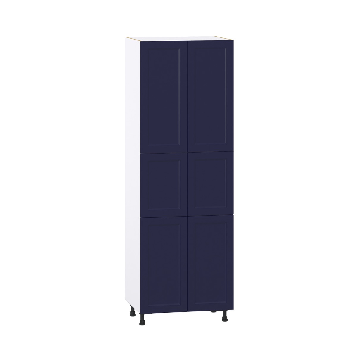 Devon 30 in. W x 89.5 in. H x 24 in. D Painted Blue Shaker Assembled ...