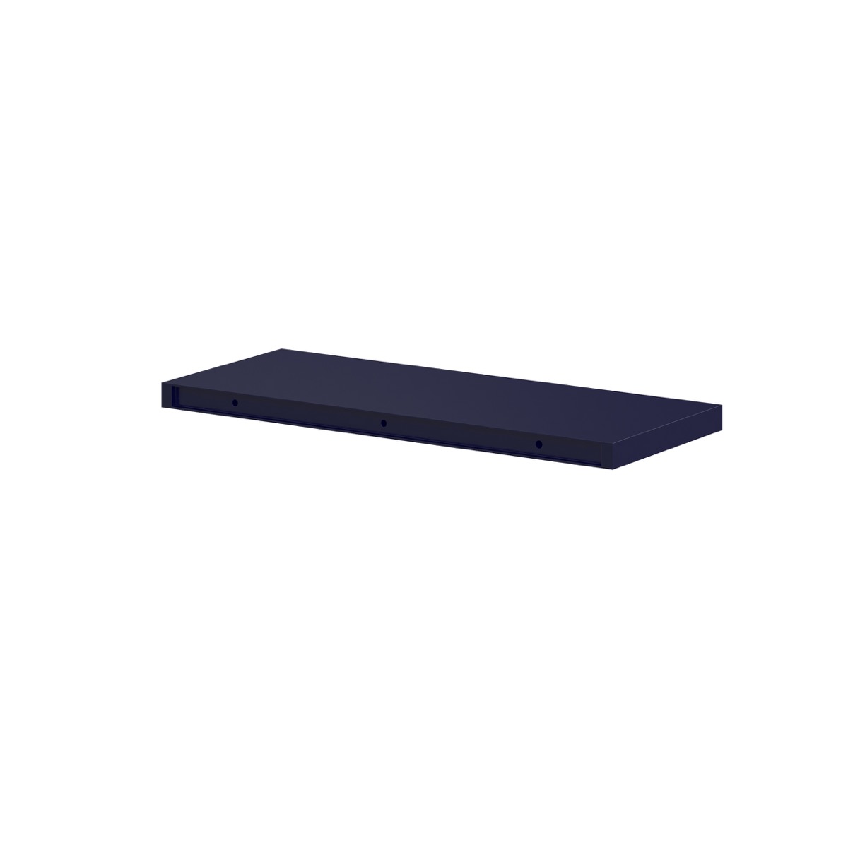 30 in. W x 1.5 in. H x 12 in. D Devon Painted Blue Floating Shelf with ...