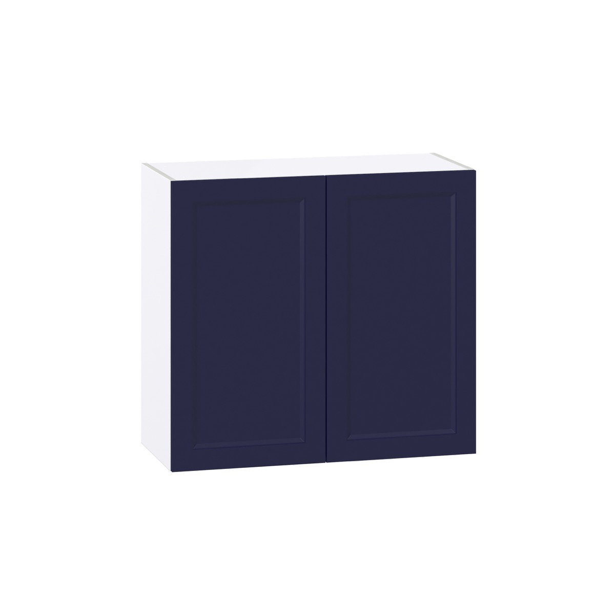 Devon 33 in. W X 30 in. H X 14 in. D Painted Blue Shaker Assembled Wall ...