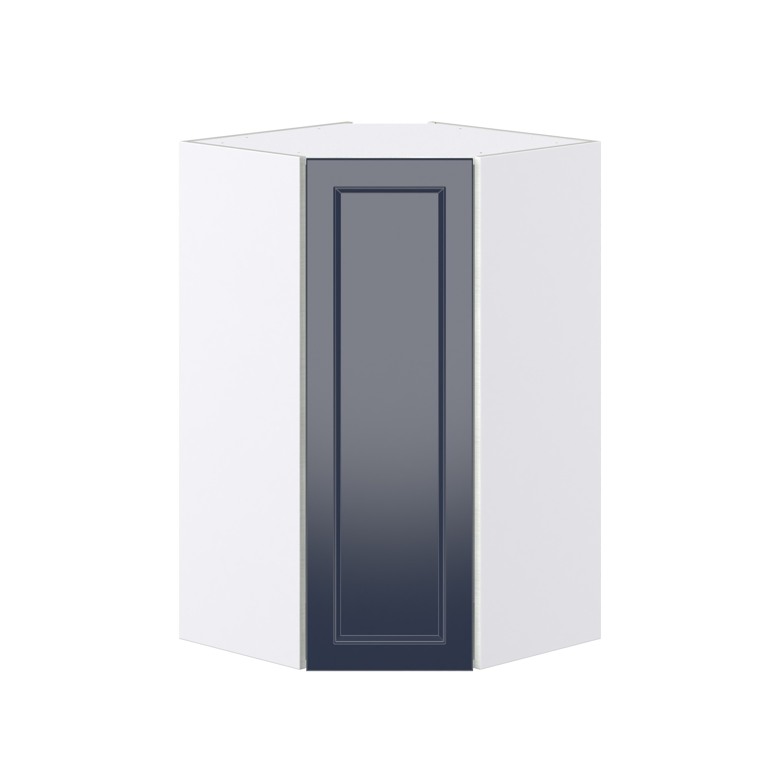 24 in. W x 40 in. H x 14 in. D Devon Painted Blue Recessed Assembled ...