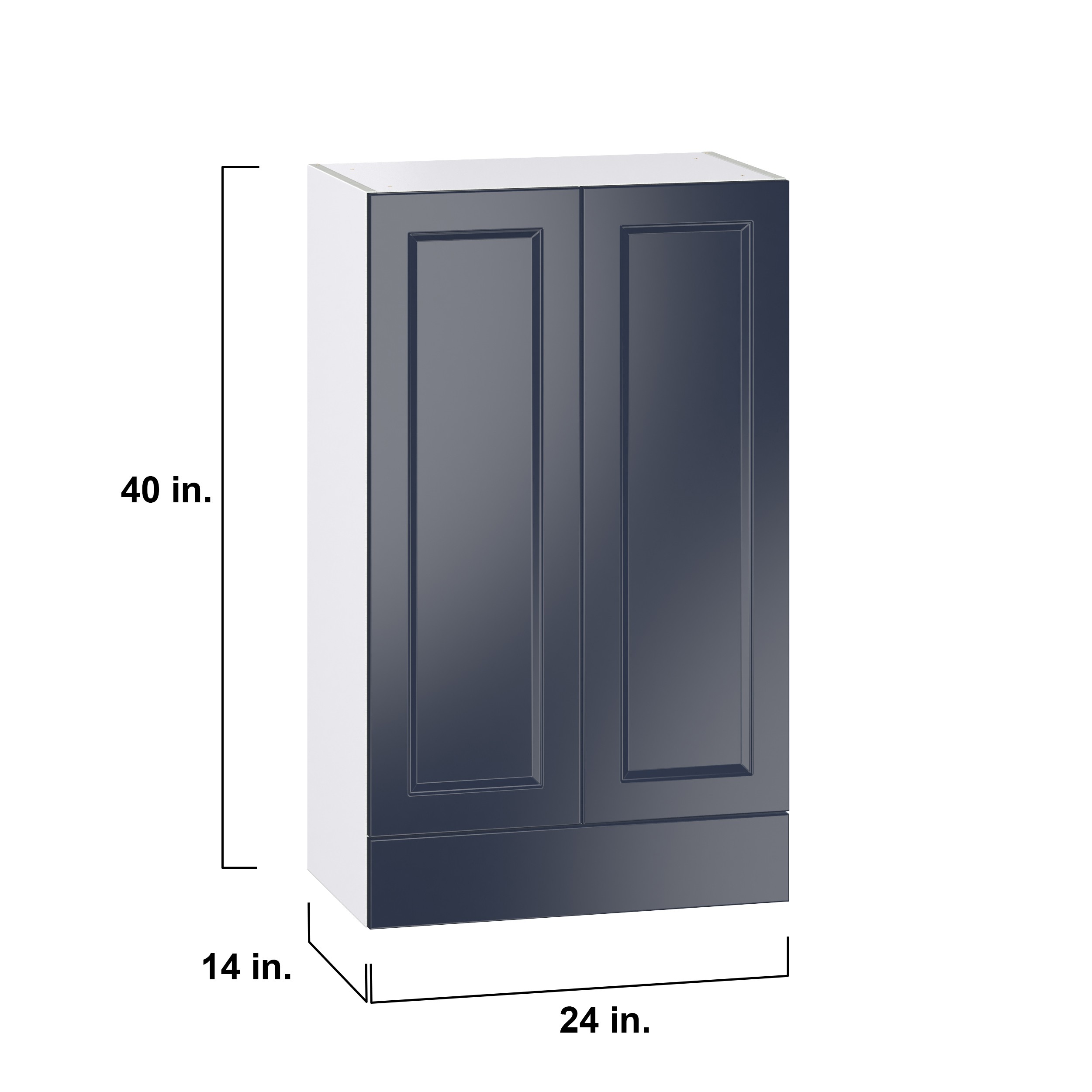 Devon Wall Cabinet 24 .in W x 40 .in H x 14 .in D - J Collection
