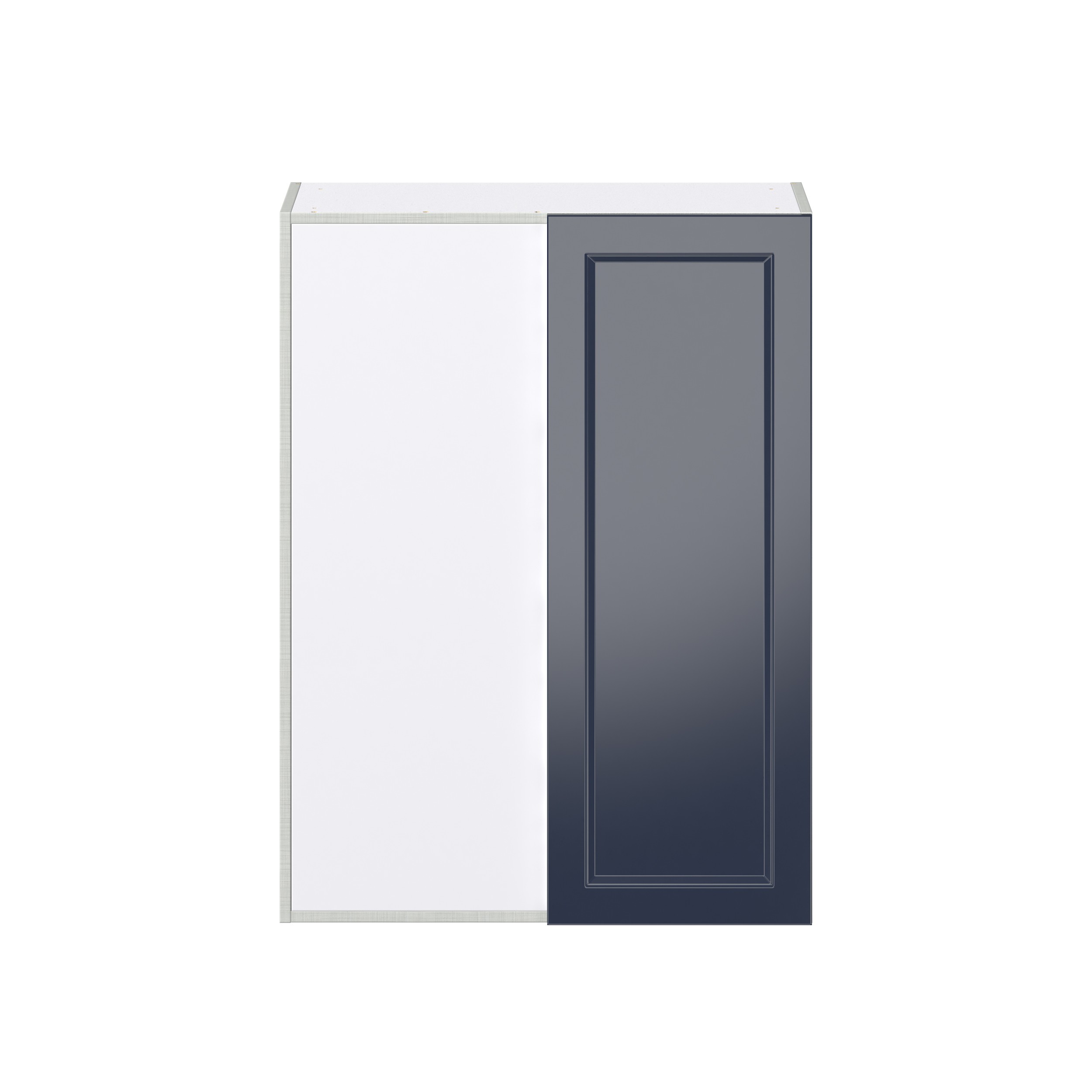 Devon 30 in. W x 40 in. H x 14 in. D Painted Blue Recessed Assembled ...