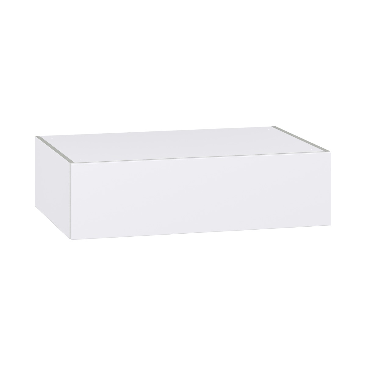 Fairhope Bright White Slab Assembled Deep Wall Bridge Cab with Lift Up ...