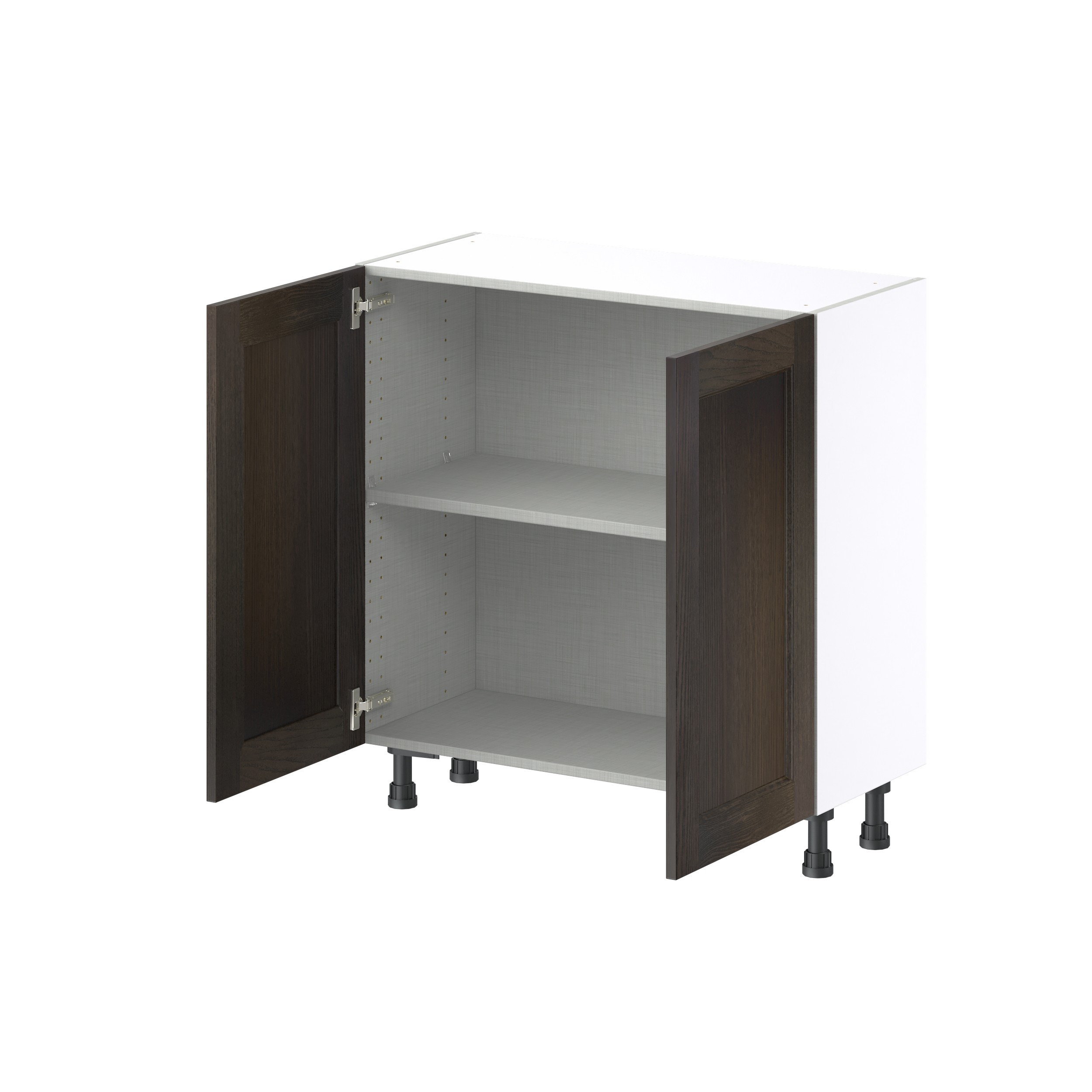 Lincoln Chestnut Solid Wood Assembled Shallow Base Kitchen Cabinet (33 ...