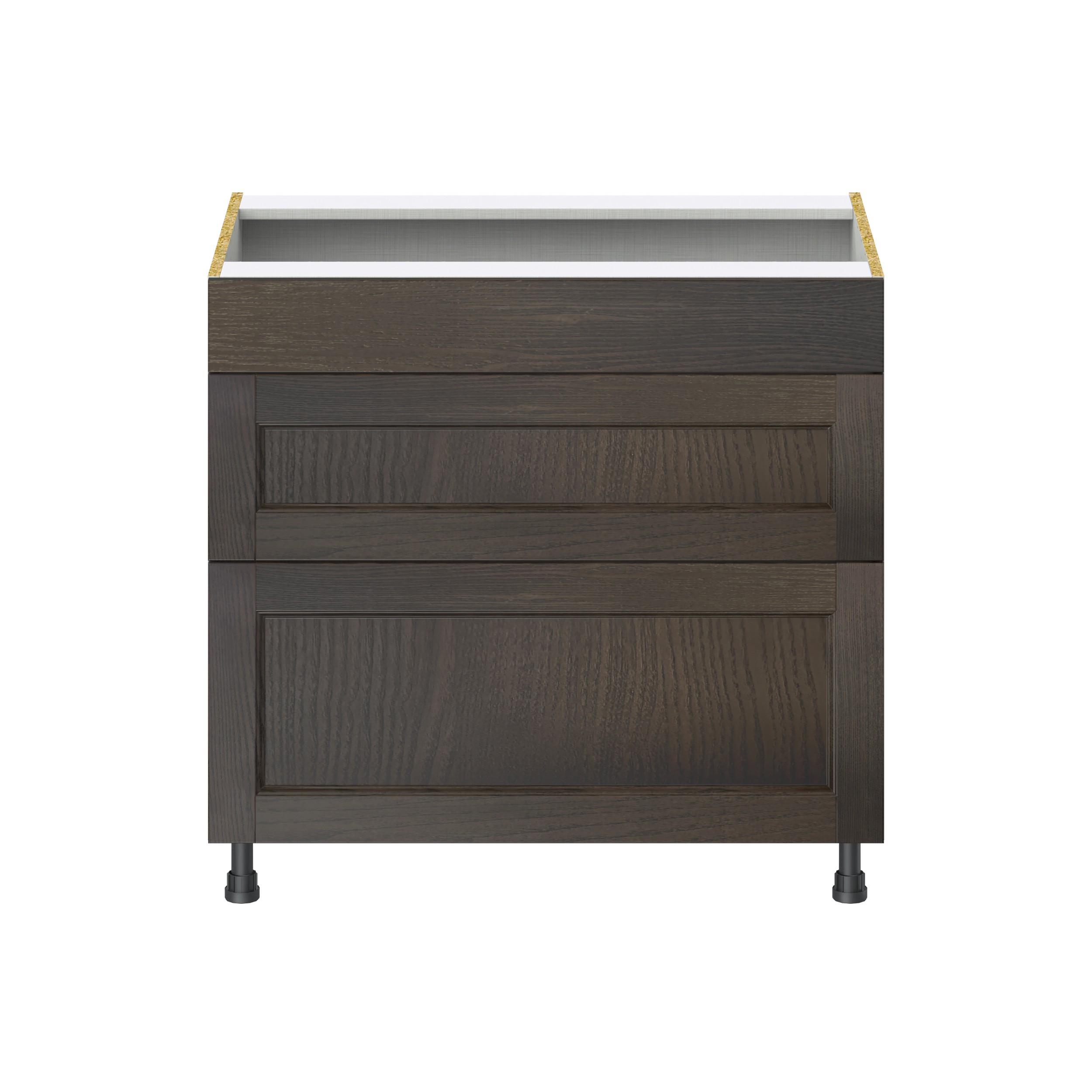 Lincoln Chestnut Solid Wood Assembled Base Kitchen Cabinet for Cooktop ...