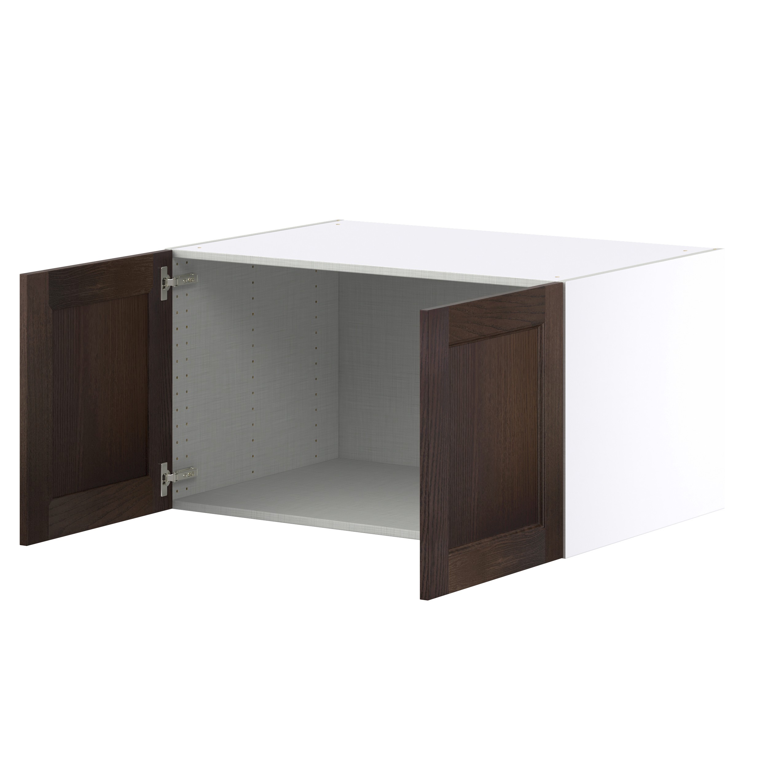 Lincoln Chestnut Solid Wood Assembled Deep Wall Bridge Kitchen Cabinet ...