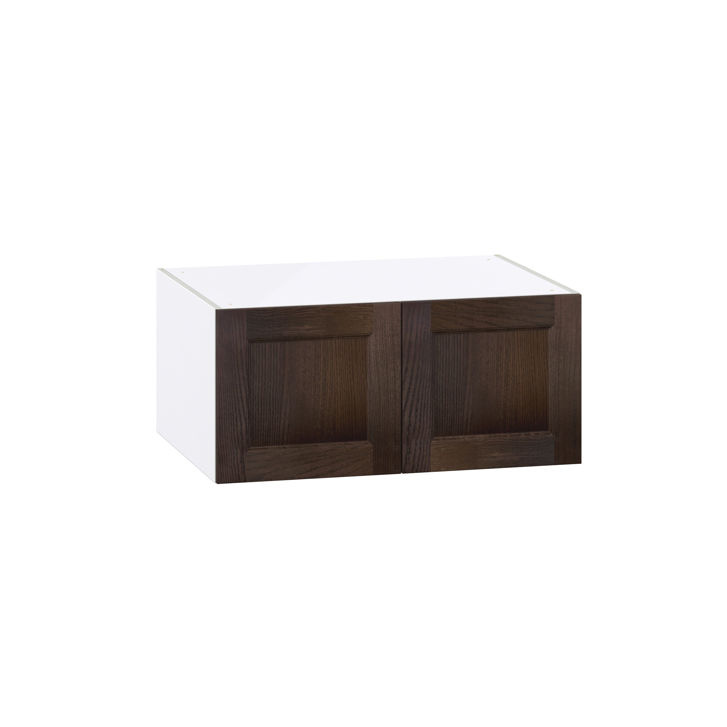 Lincoln Chestnut Solid Wood Assembled Deep Wall Bridge Kitchen Cabinet ...
