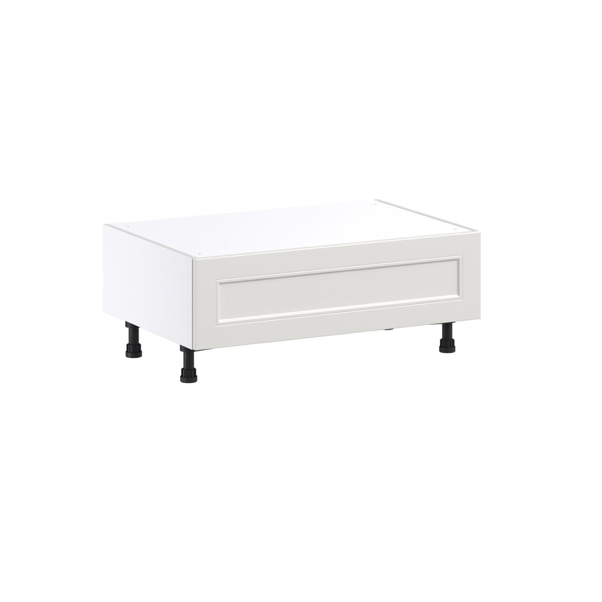 36 in. W x 24 in. D x 14.5 in. H Littleton Painted Gray Shaker ...