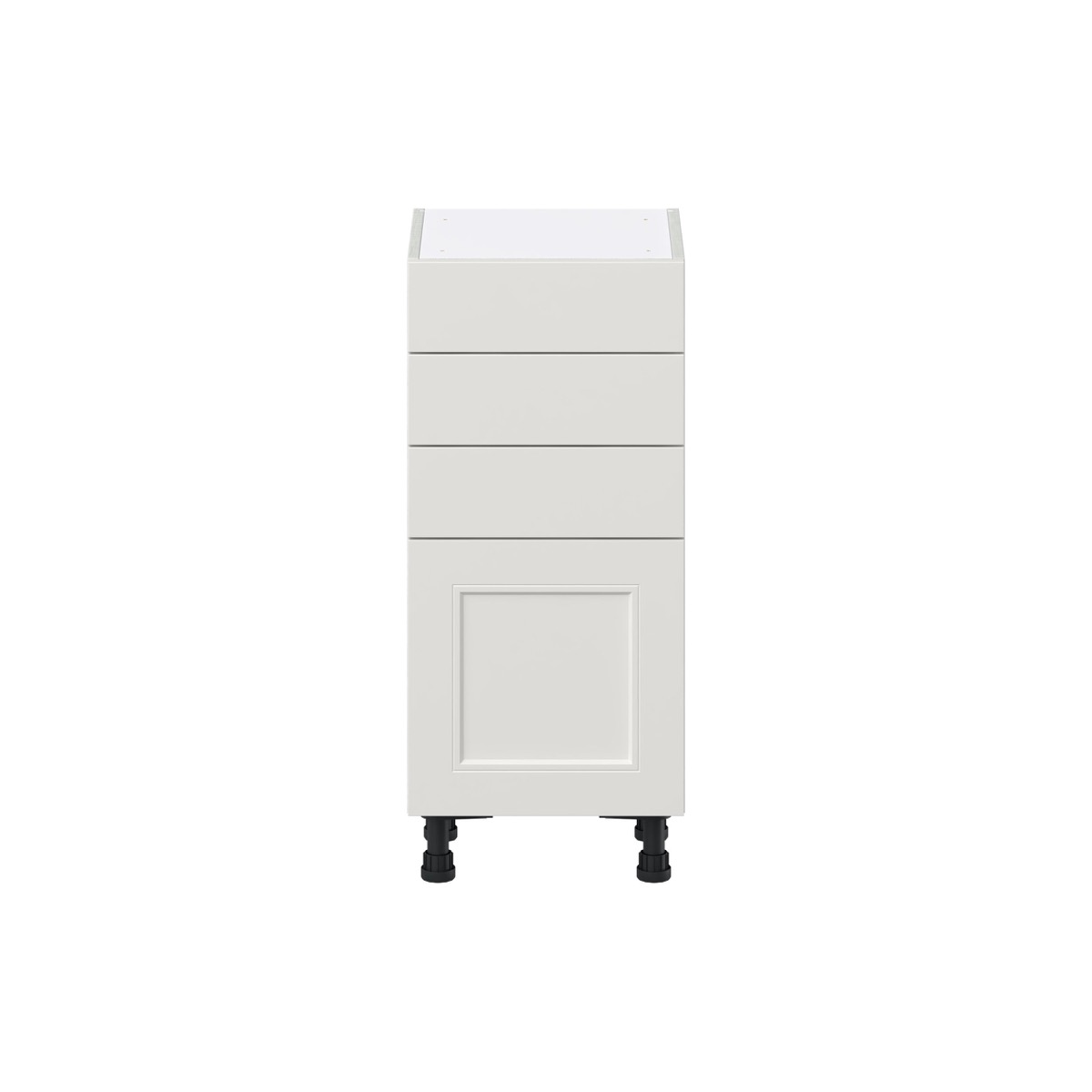 24 in. W x 14 in. D x 34.5 in. H Littleton Painted Gray Shaker ...
