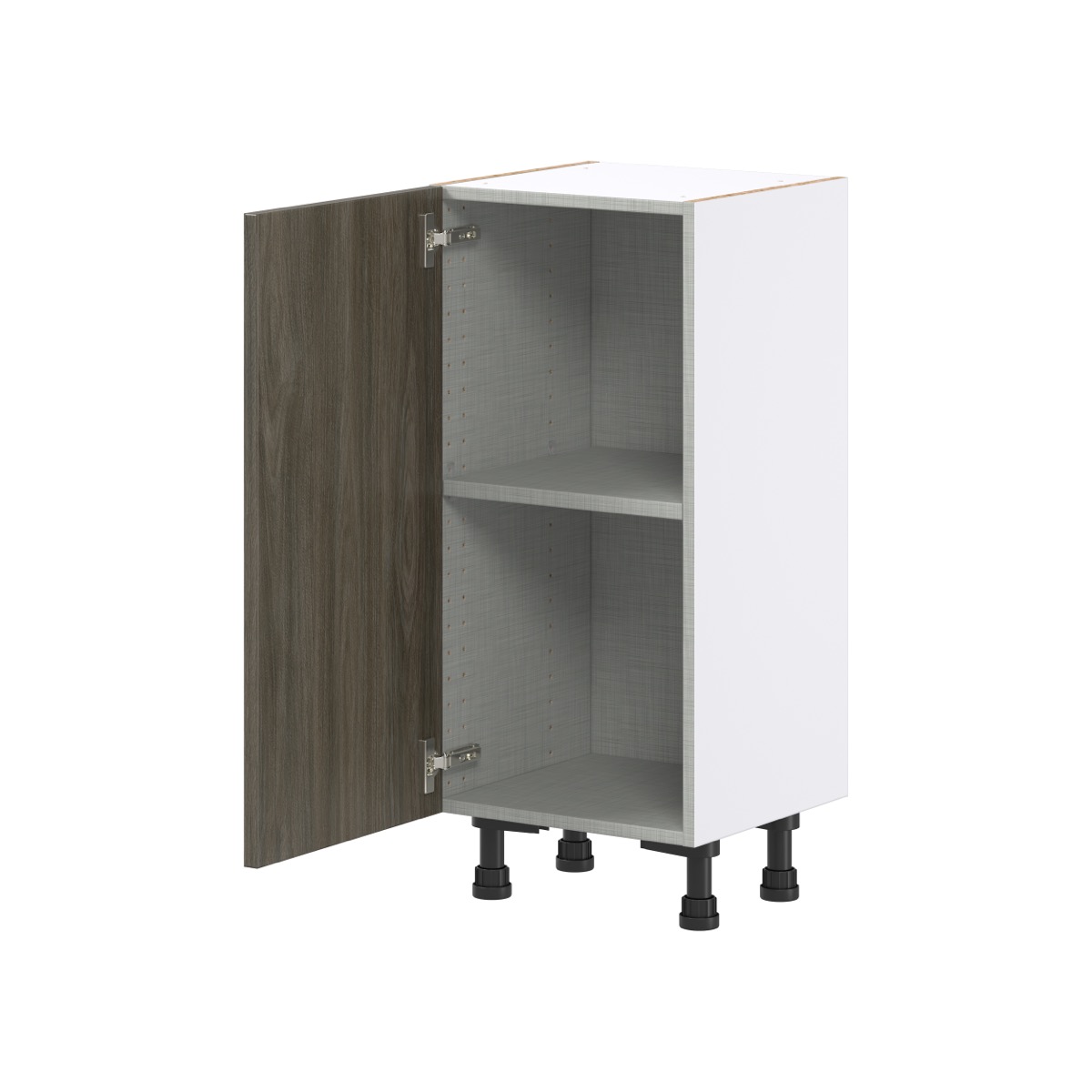 15 in. W x 14 in. D x 34.5 in. H Medora Textured Slab Walnut Assembled ...