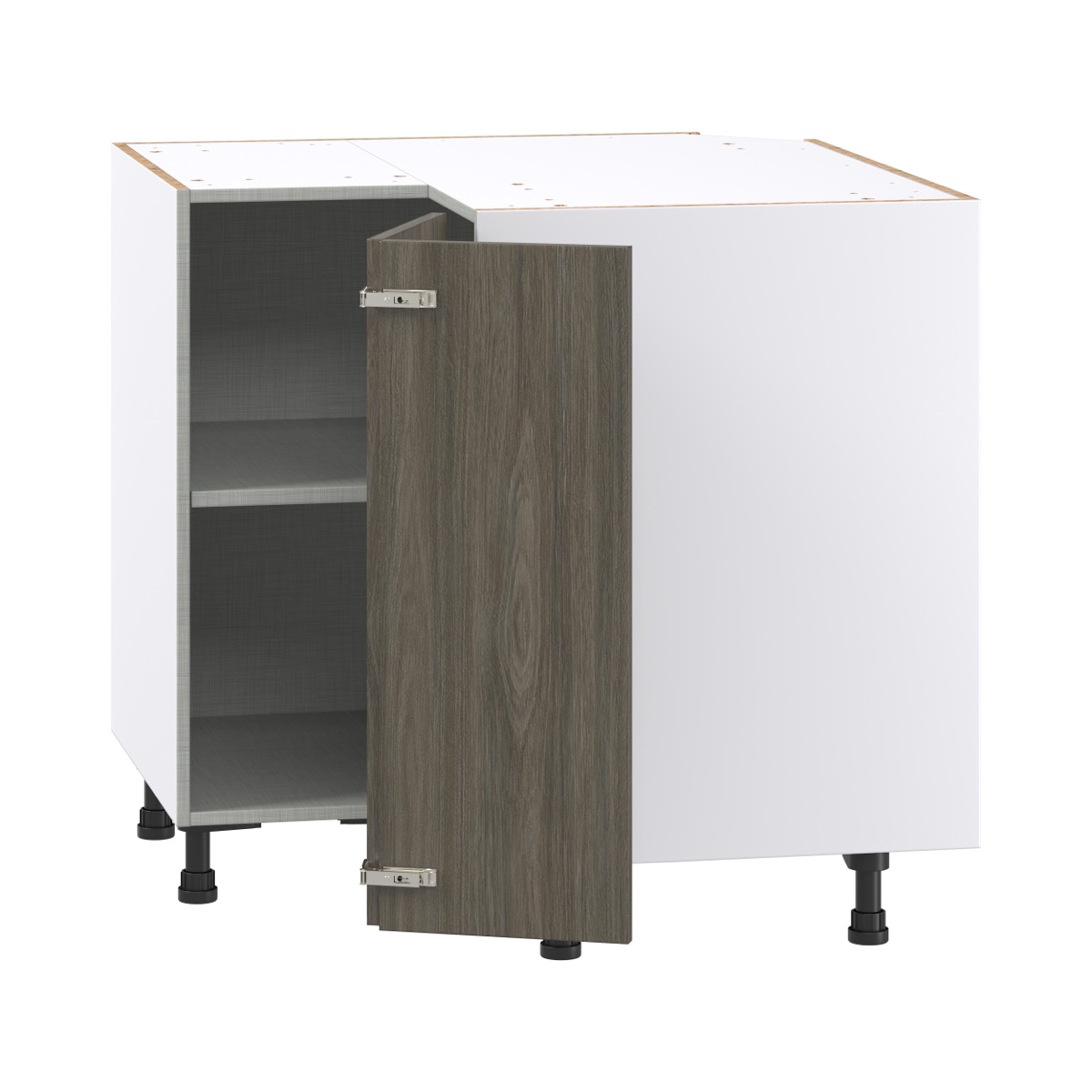 36 in. W x 34.5 in. H x 24 in. D Medora textured Slab Walnut Assembled ...