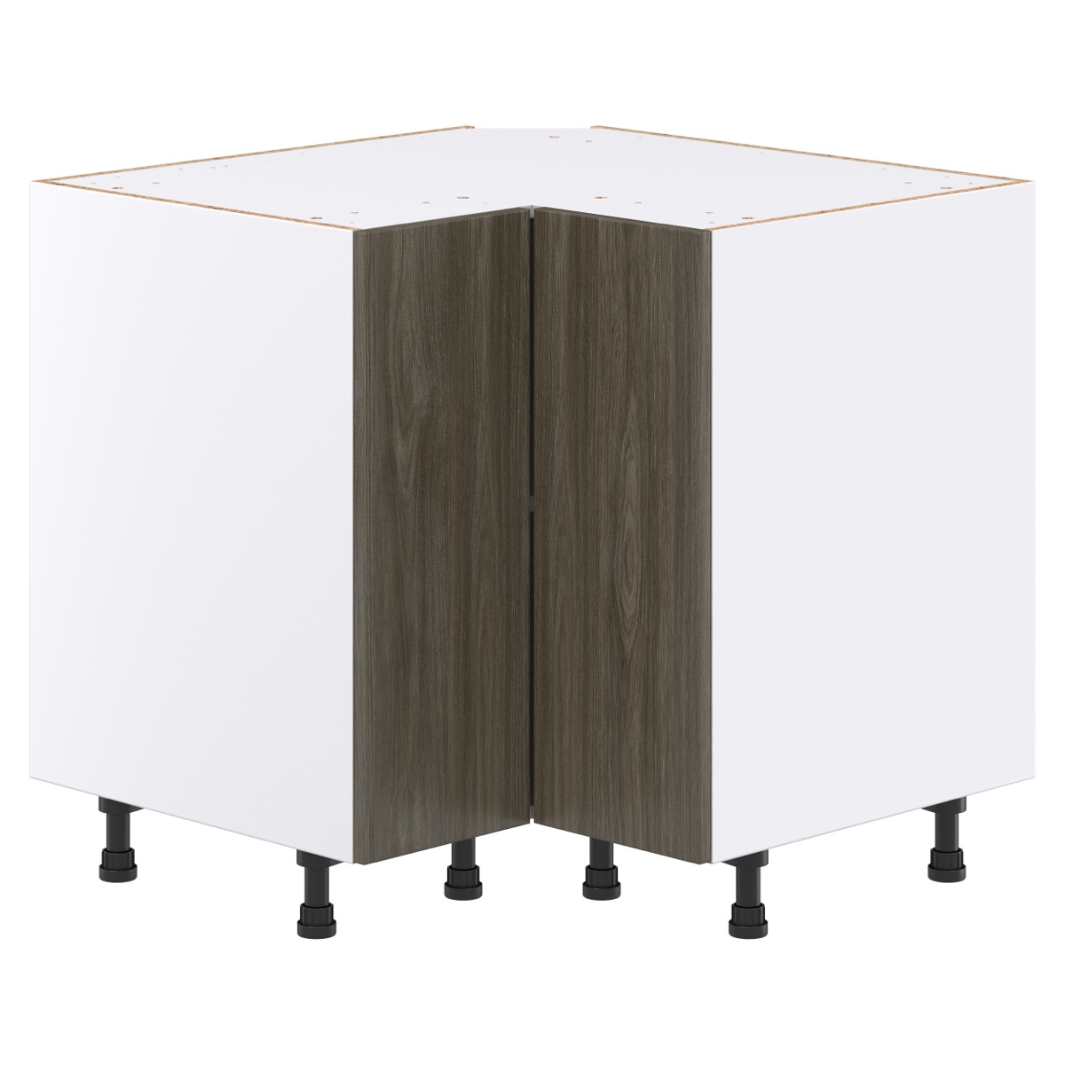 36 in. W x 34.5 in. H x 24 in. D Medora textured Slab Walnut Assembled ...
