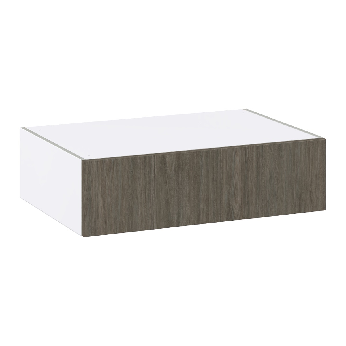 36 in. Wx 24 in. D x 10 in. H Medora Textured Slab Walnut Assembled ...